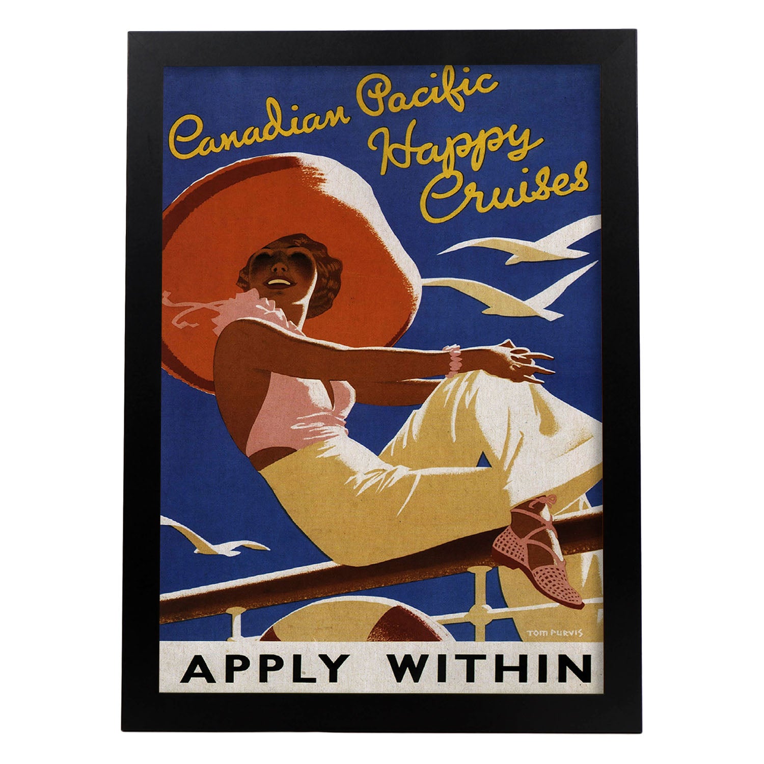 Affiche Vintage. Affiche Vintage De Croisière Canadienne. Sans Cadre A3 ...