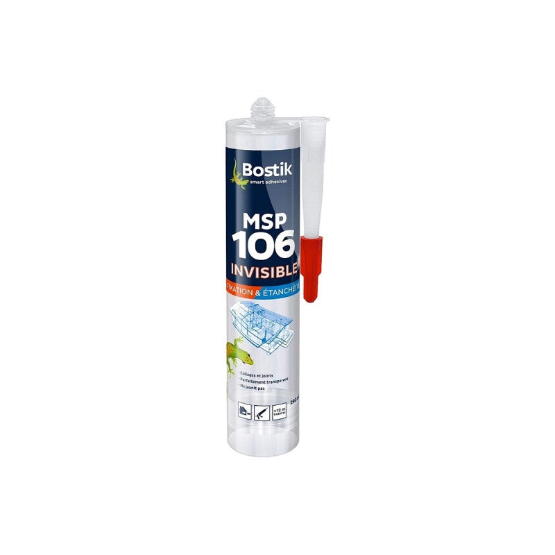 Mastic BOSTIK MSP 106 - Polymère fixation et étanchéité - transparent ...