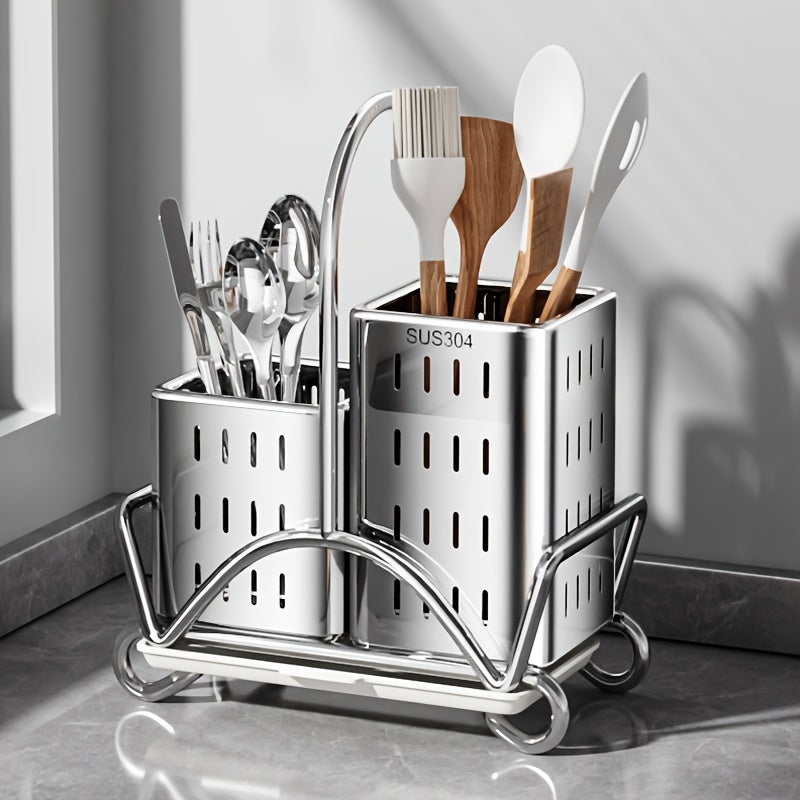 Soporte para utensilios de cocina de acero inoxidable 304, soporte para ...