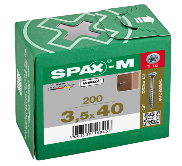 CABEZA PLANA SPAX-M T-STAR PLUS T15 ROSCA PARCIAL CUT WIROX 200 UD ...