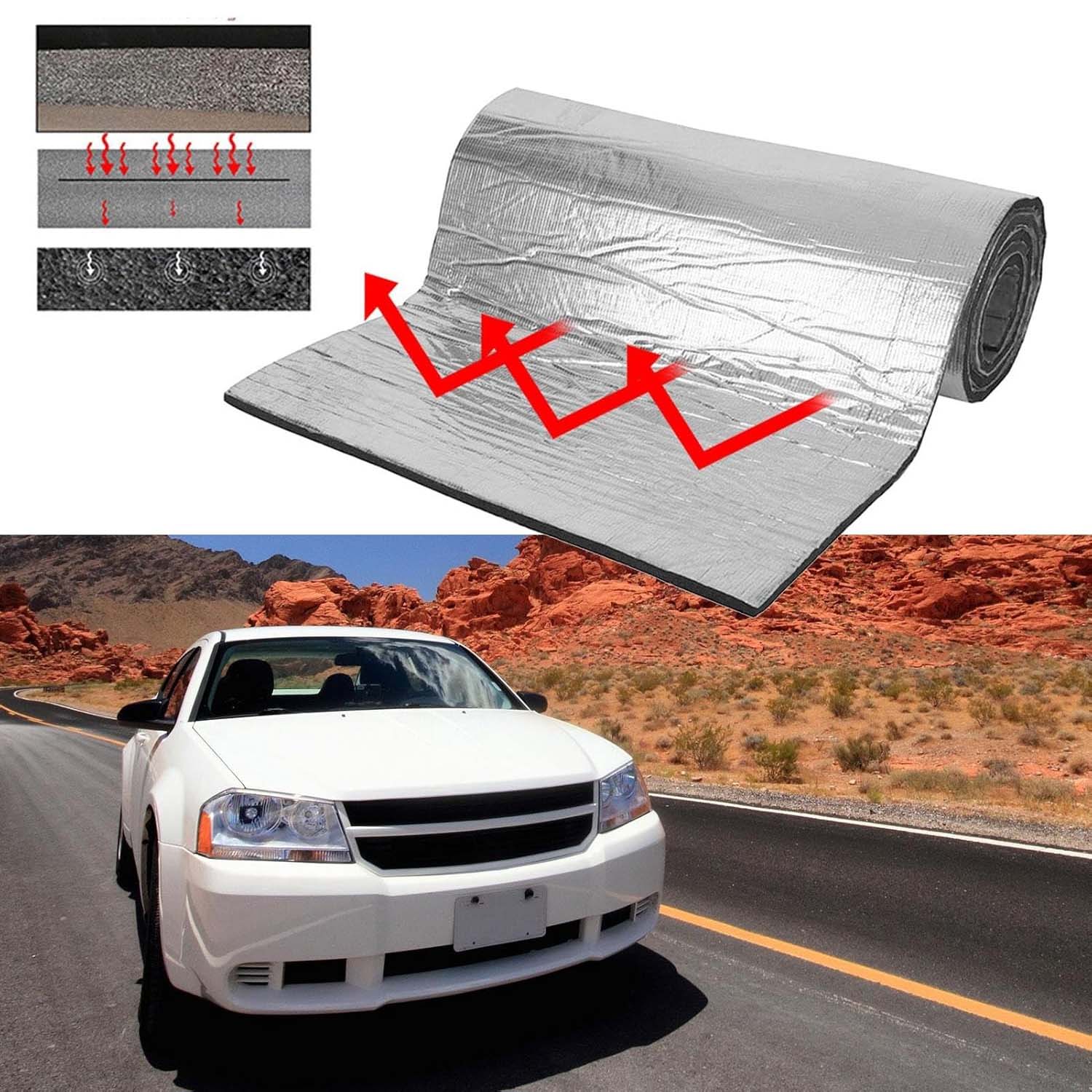 Rouleau isolant aluminium voiture 200×50cm 10mm, réduction bruit et ...