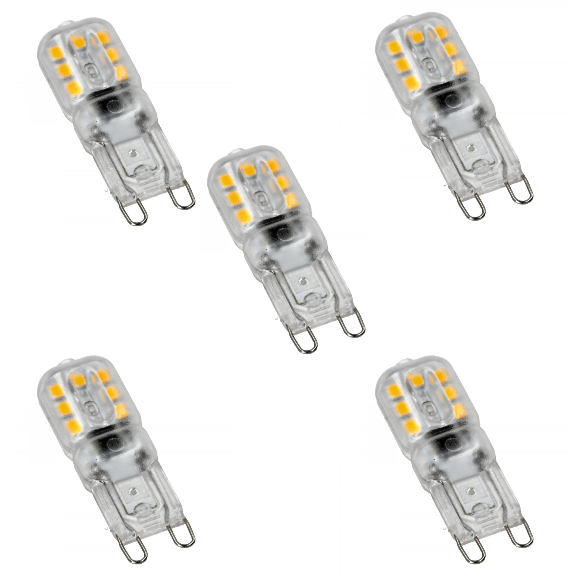 Blister 5x G9 Ampoule LED Dimmable 2.5W Blanc 3000K Chaud | Leroy Merlin