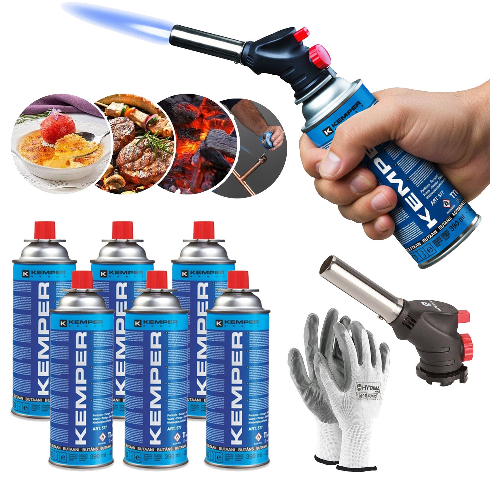 Chalumeau / torche à gaz multi-usage pour soudage et brasage, cuisine ...