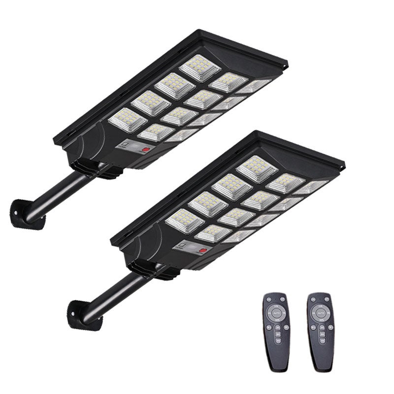 2 lampadaires solaires avec détecteur de mouvement, 144 LED, 6500 K, projecteurs solaires du ...