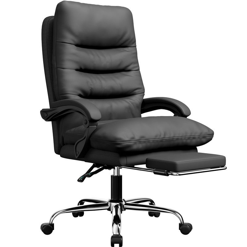 Silla de Oficina de Piel Sintética, RATTANTREE, Silla de Oficina ...