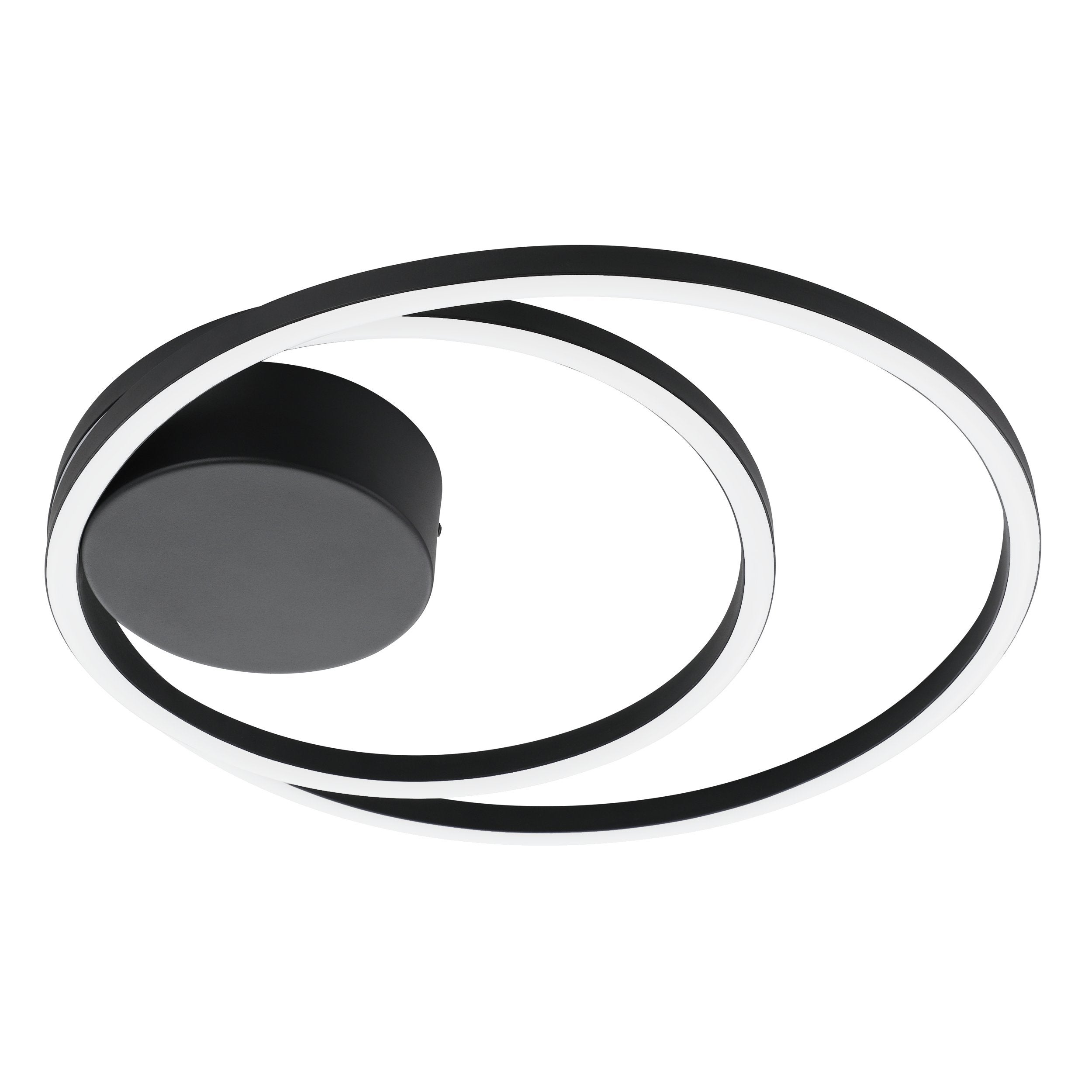 Plafonnier RUOTALE LED 36W en aluminium et acier noir D450mm | Leroy Merlin