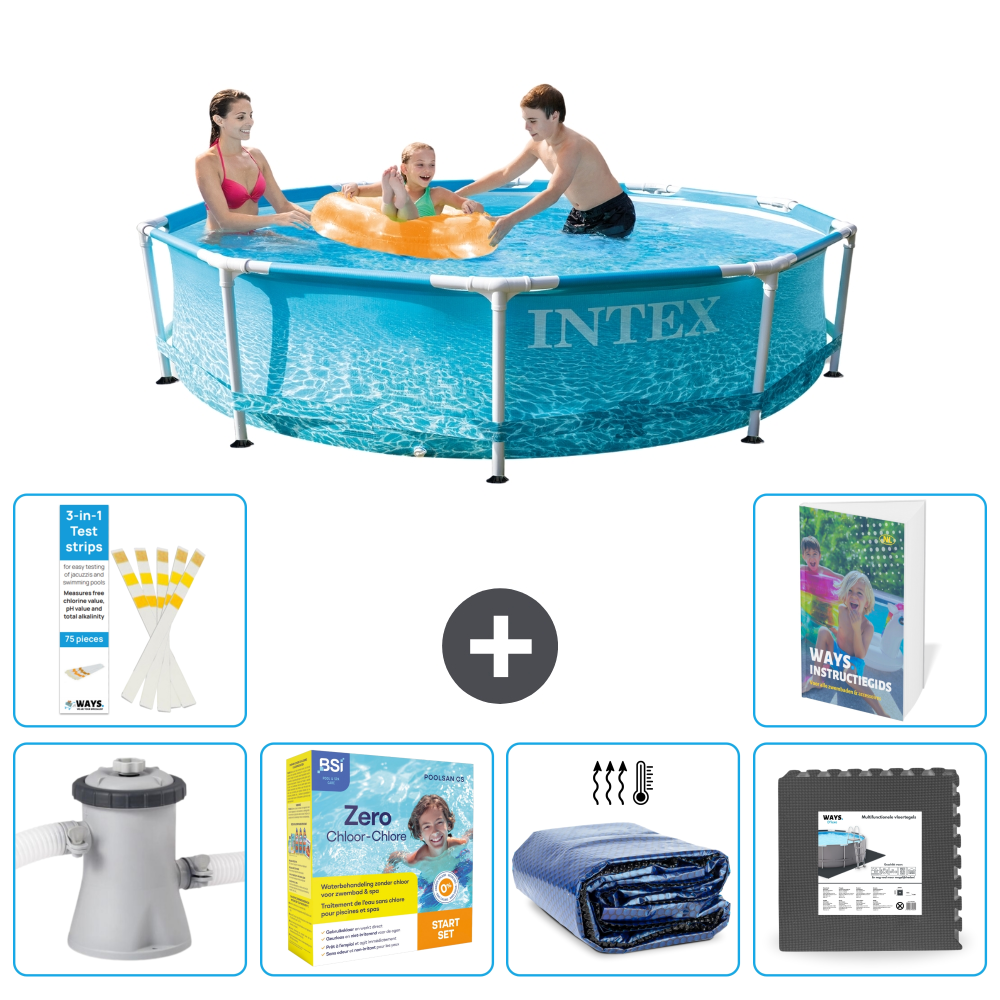 Intex Piscina con struttura Rotonda - 305x76 cm - 7-pezzi S285 | Leroy ...