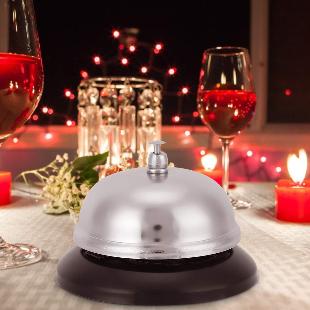Cloche d'appel de dîner en acier inoxydable Cloche de service de bureau ...