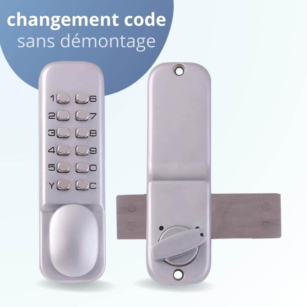 Verrou serrure à code mécanique bt25 - changement du code sans ...