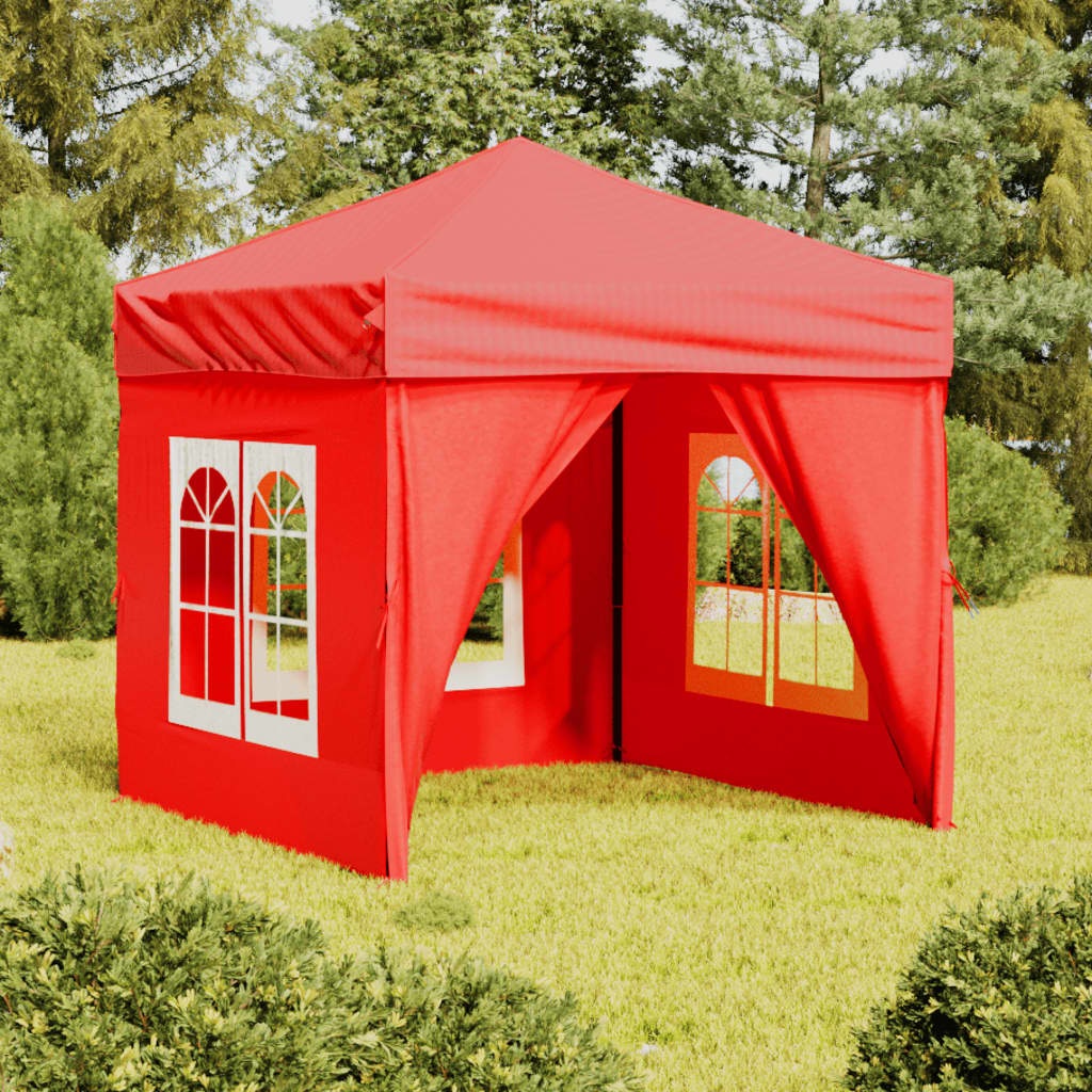 Tienda de fiesta | Carpa para fiestas plegable con paredes laterales rojo 2x2 m CFW63857 | Leroy ...
