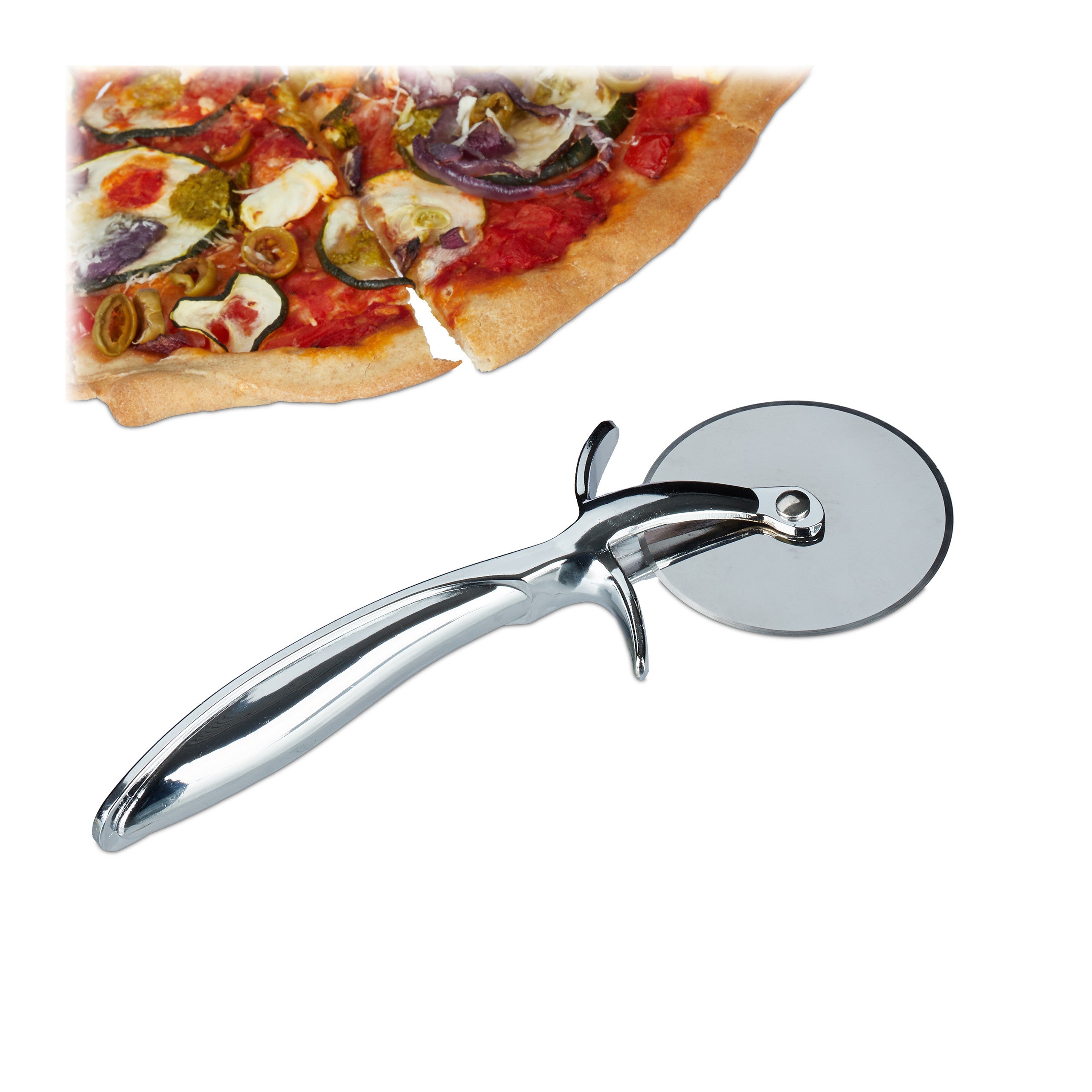 Set 2 rotelle taglia pizza professionali Ø 7 cm lama acciaio inox ...