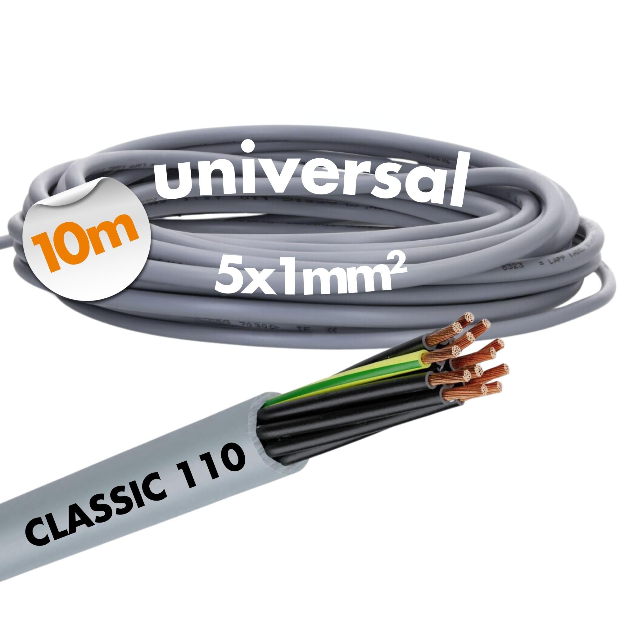 Lapp 1119205 - Cavo di controllo 10 in PVC, 5 x 1 mm², con conduttore ...
