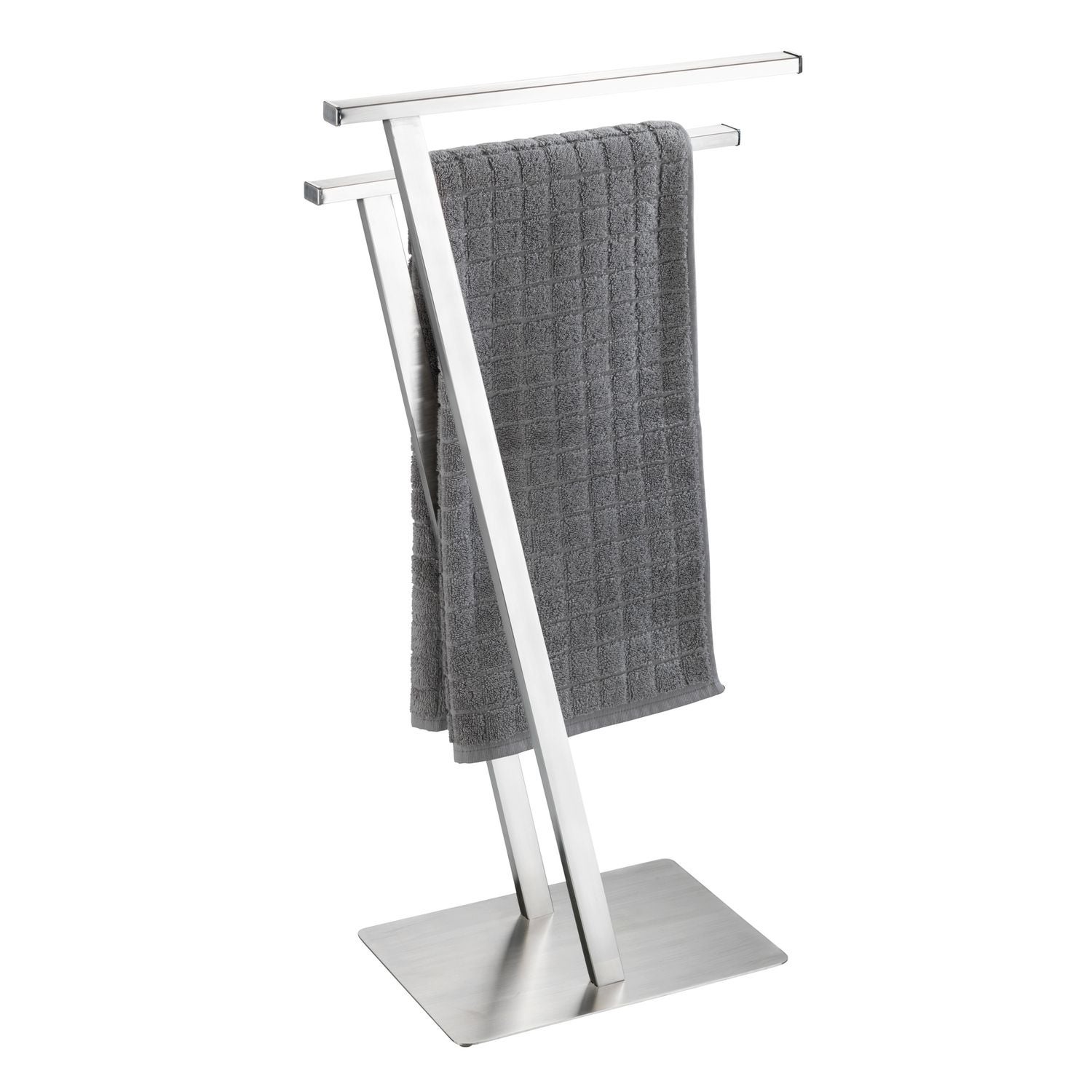 Porte-serviette design métal Lirio - L. 20 x H. 76 cm - Argent | Leroy ...