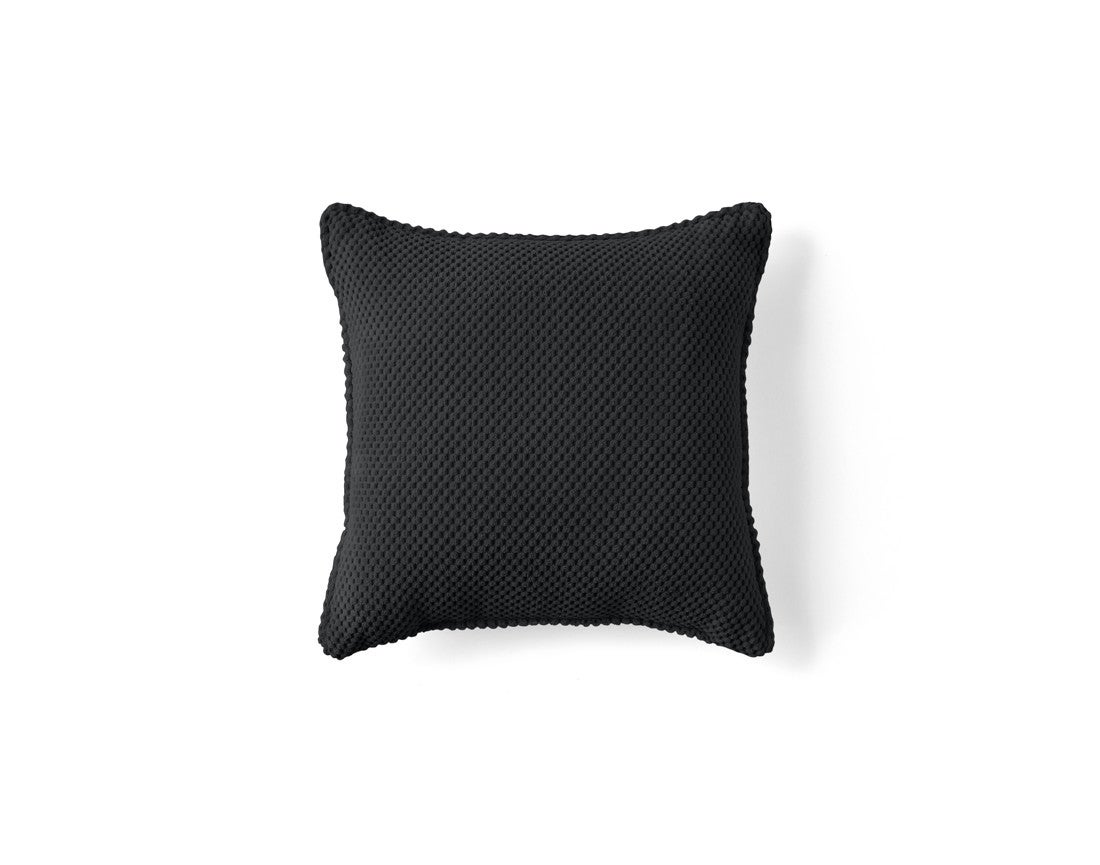 Coussin en velours texturé noir 40 x 40 cm | Leroy Merlin