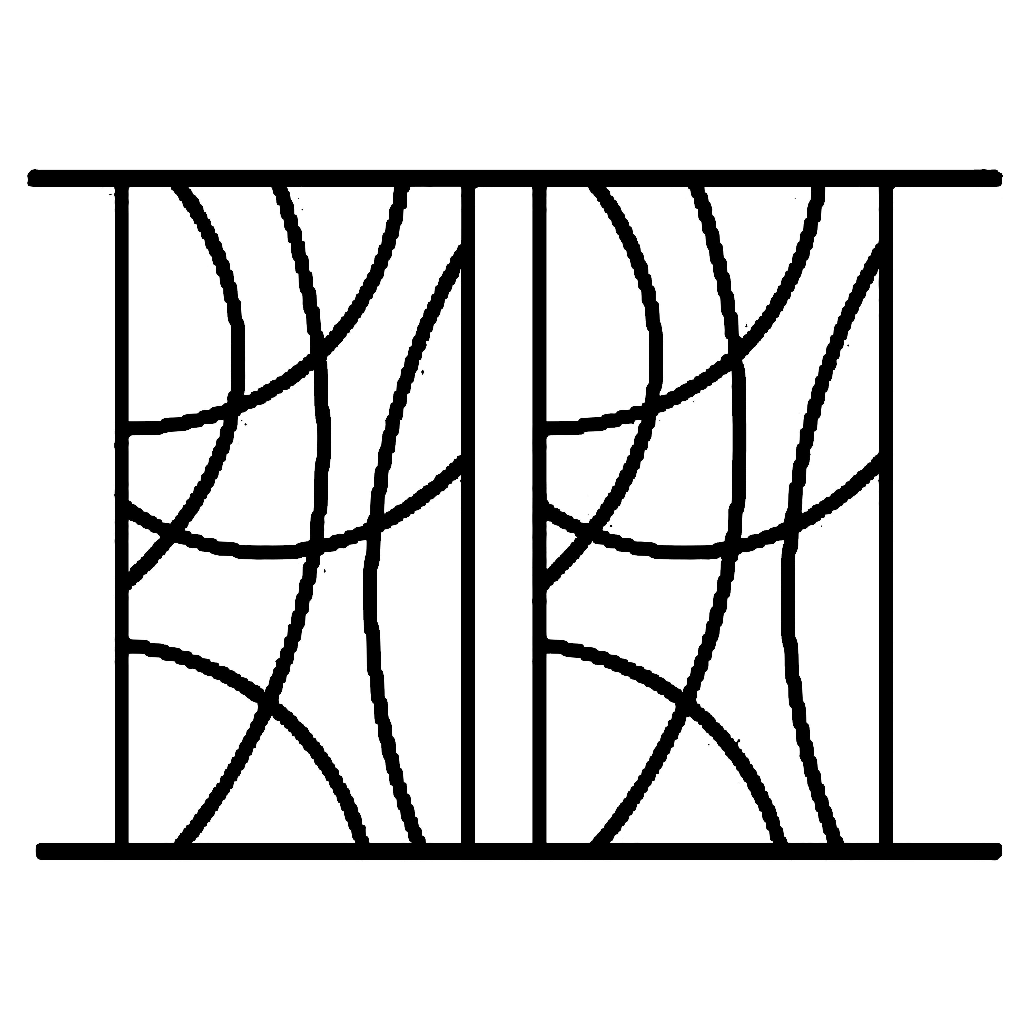 Grille de Defense Arcade pour Fenetre H= 45 cm x L= 100 cm (côte ...