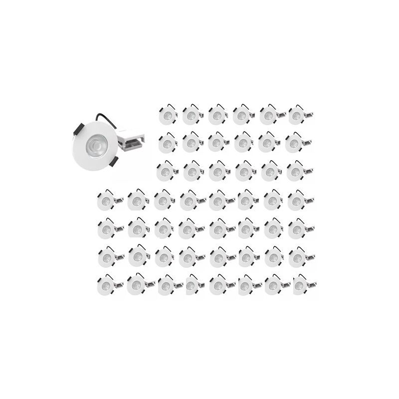 Lot de 50 Spots LED Encastrables RT2020 D67 5W/8W IP65 CCT Recouvrables ...