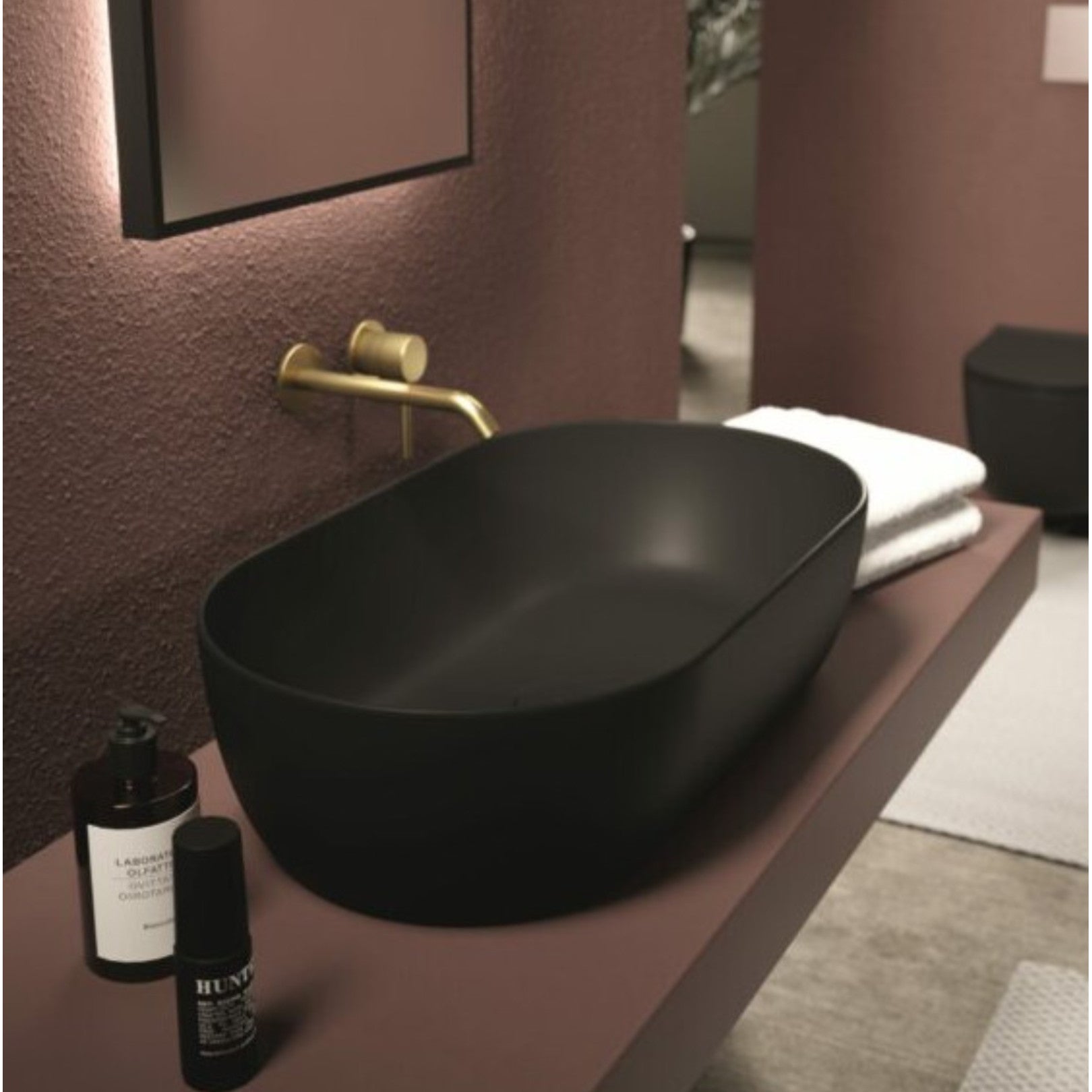 Lavabo, vasque à poser UNICA 70x38 Platinum Brillant Sans Bonde Sans ...