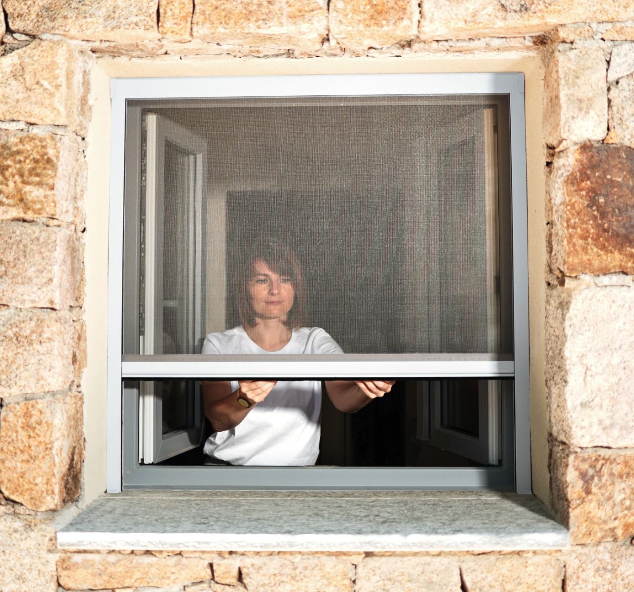 Mosquitera Enrollable Recortable LUXE - L 150 x Al 160 cm - Blanco ...