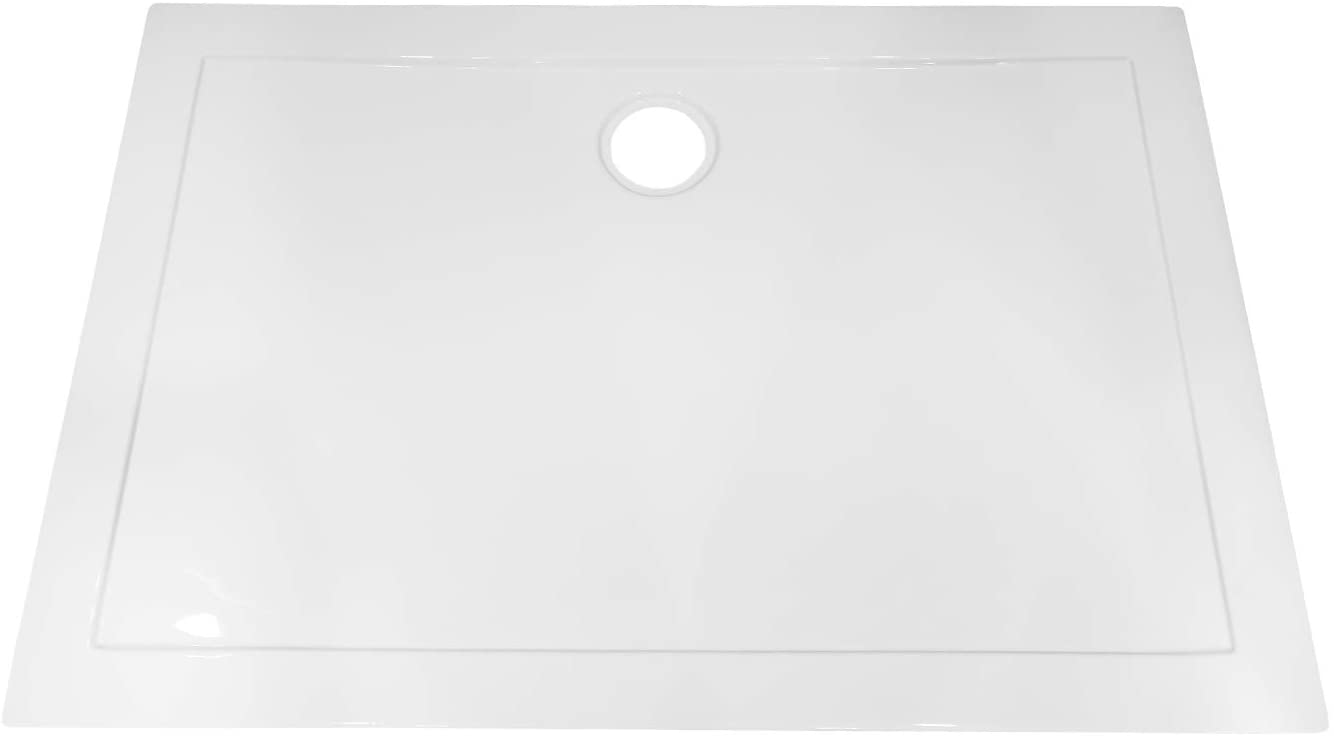 Receveur de douche salle de bain acrylique 70 x 100 cm blanc 01_0001111 ...