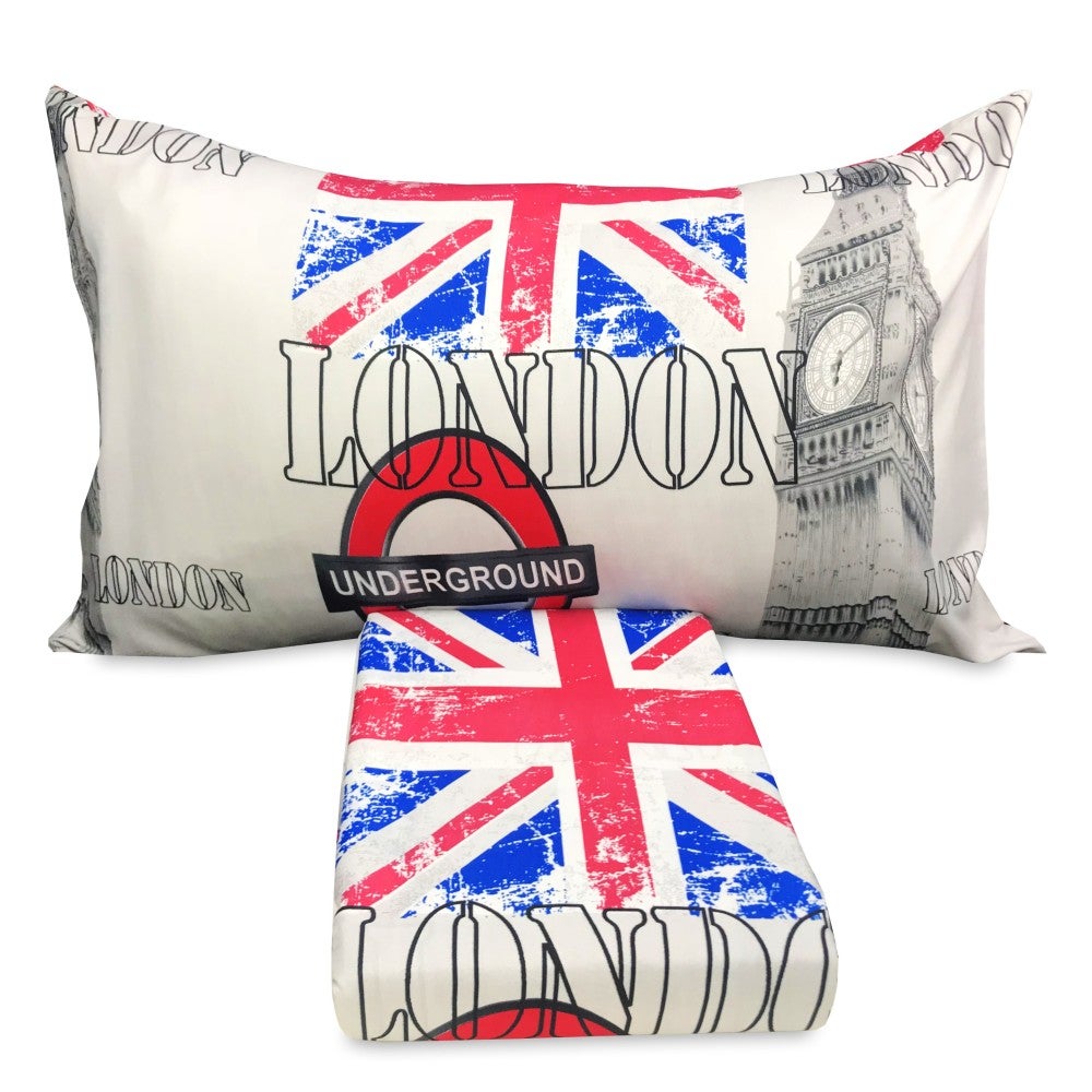 FUNDA NÓRDICA LONDON ENGLISH CABIN BIG BEN UNDERGROUND completa con ...
