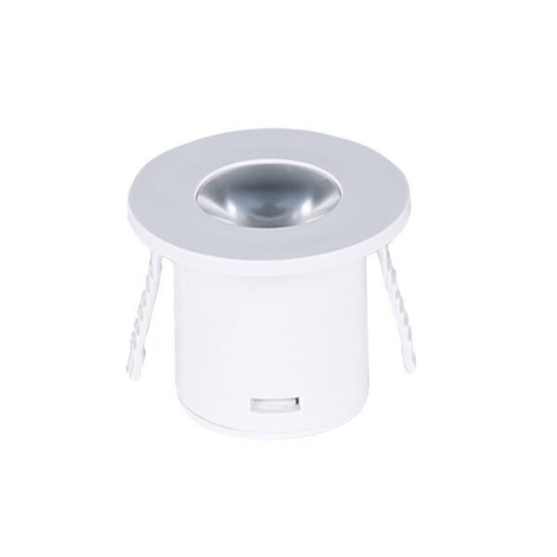 Mini Spot LED Encastrable 1W 90° Rond Blanc - Blanc Chaud 2300K - 3500K ...