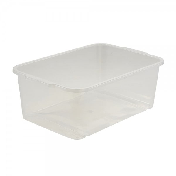 Bac de rangement solide Transparent 4,5 litres - Naturel | Leroy Merlin