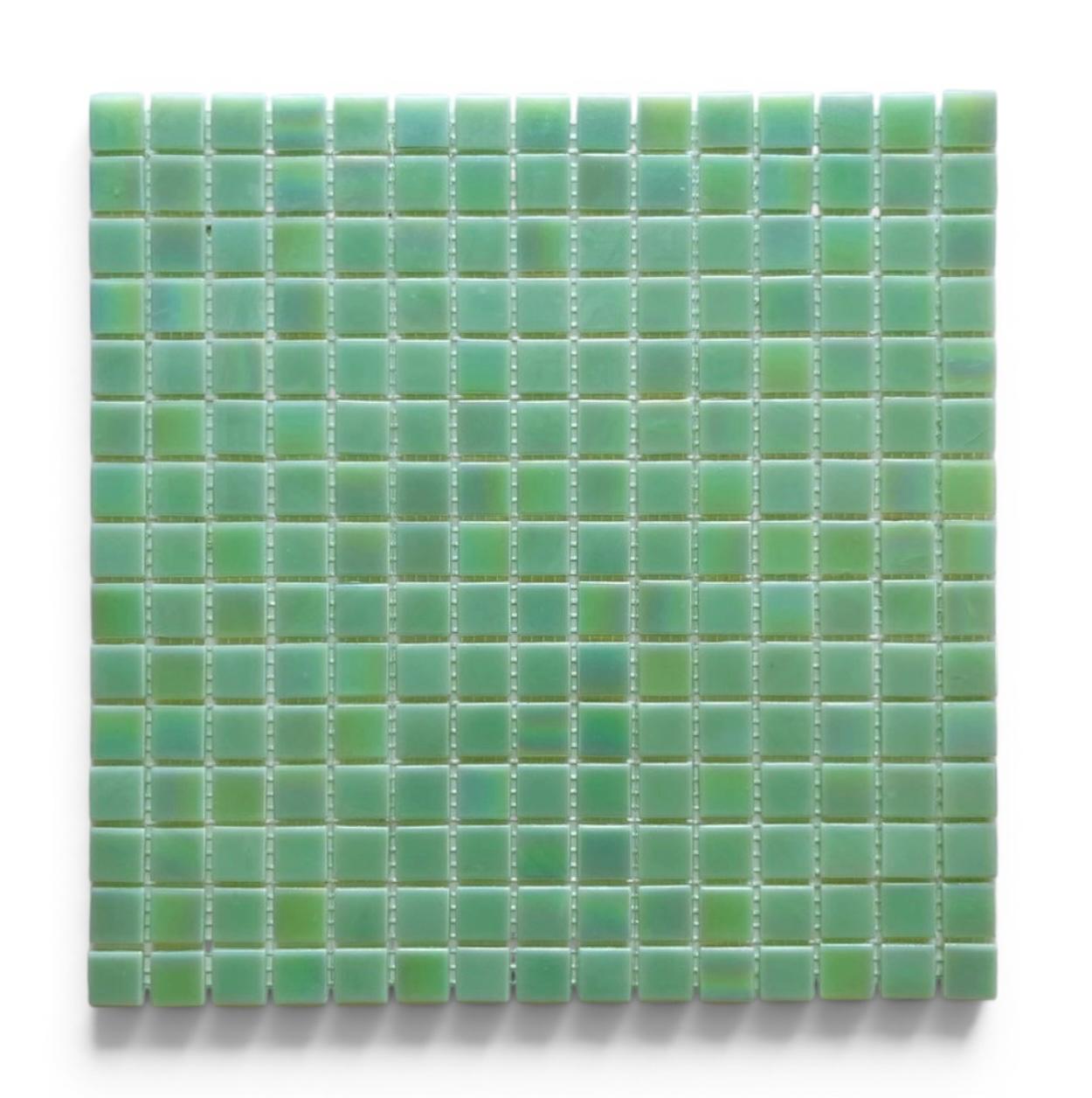 Mosaico vetro verde iridescente 32,5×32,5 cm | Leroy Merlin