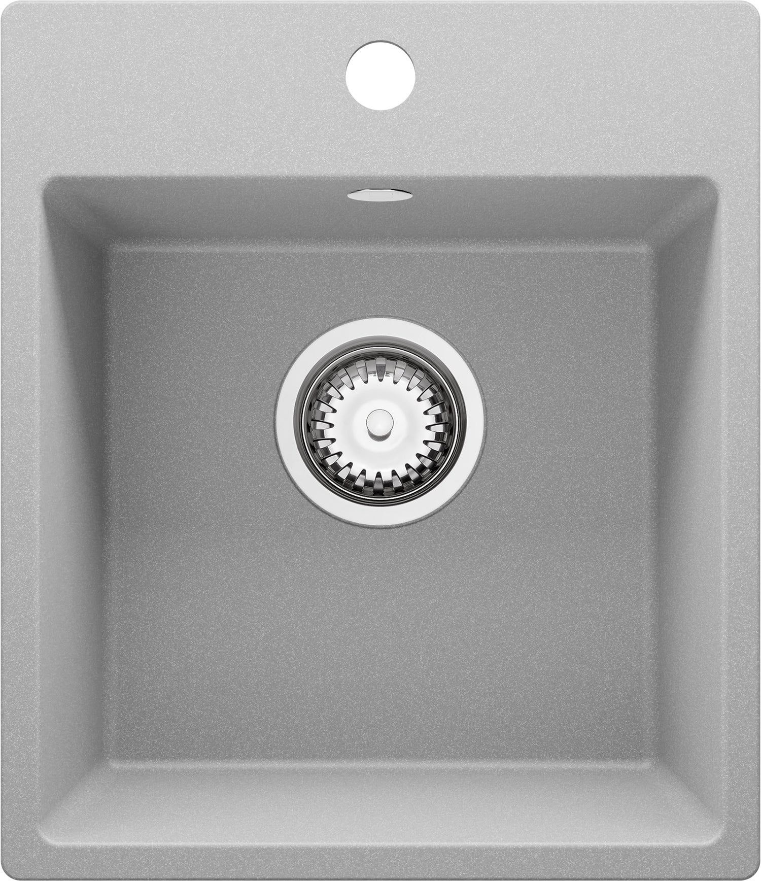 Evier Cuisine en Granit Gris 38x44cm, Lavabo 1 bac + Kit de Vidage ...