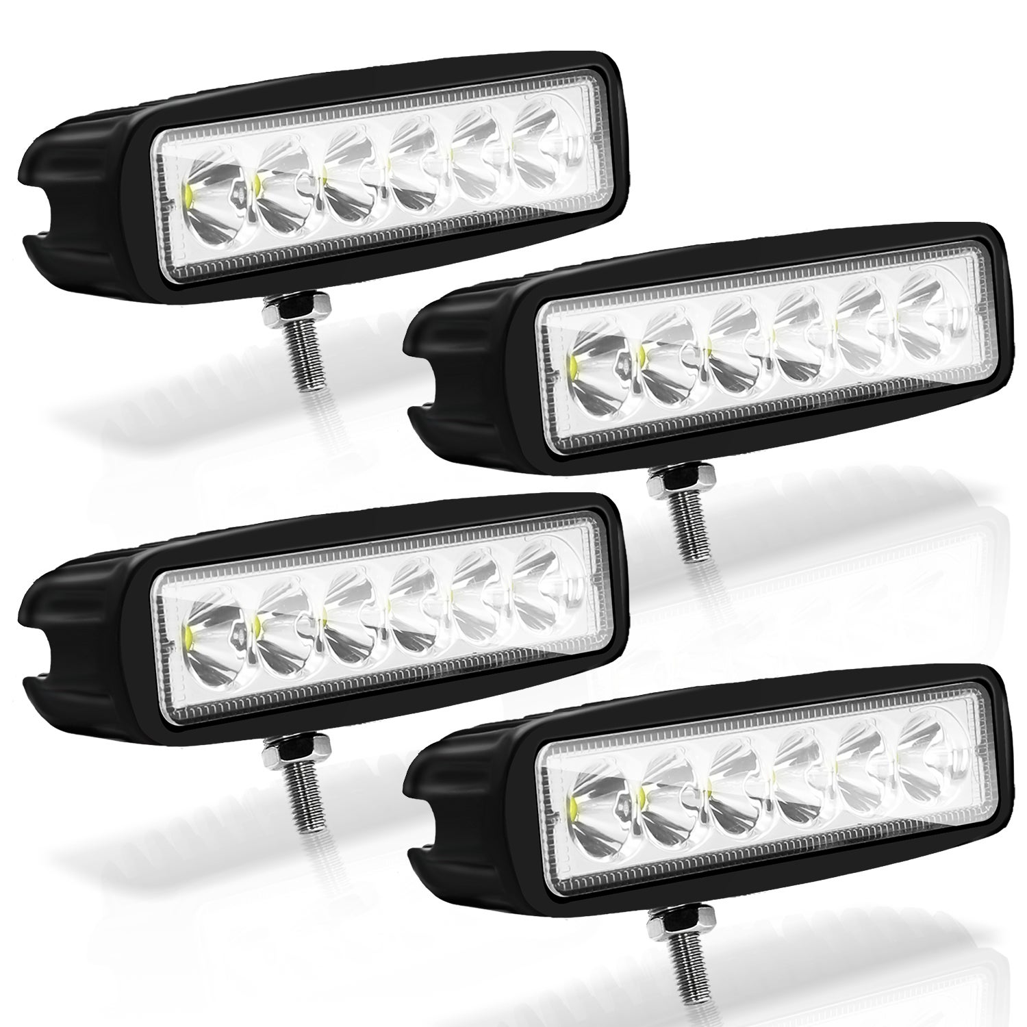 4x Phare de Travail 18W LED de travail 12V 24V offroad projecteur pour ...