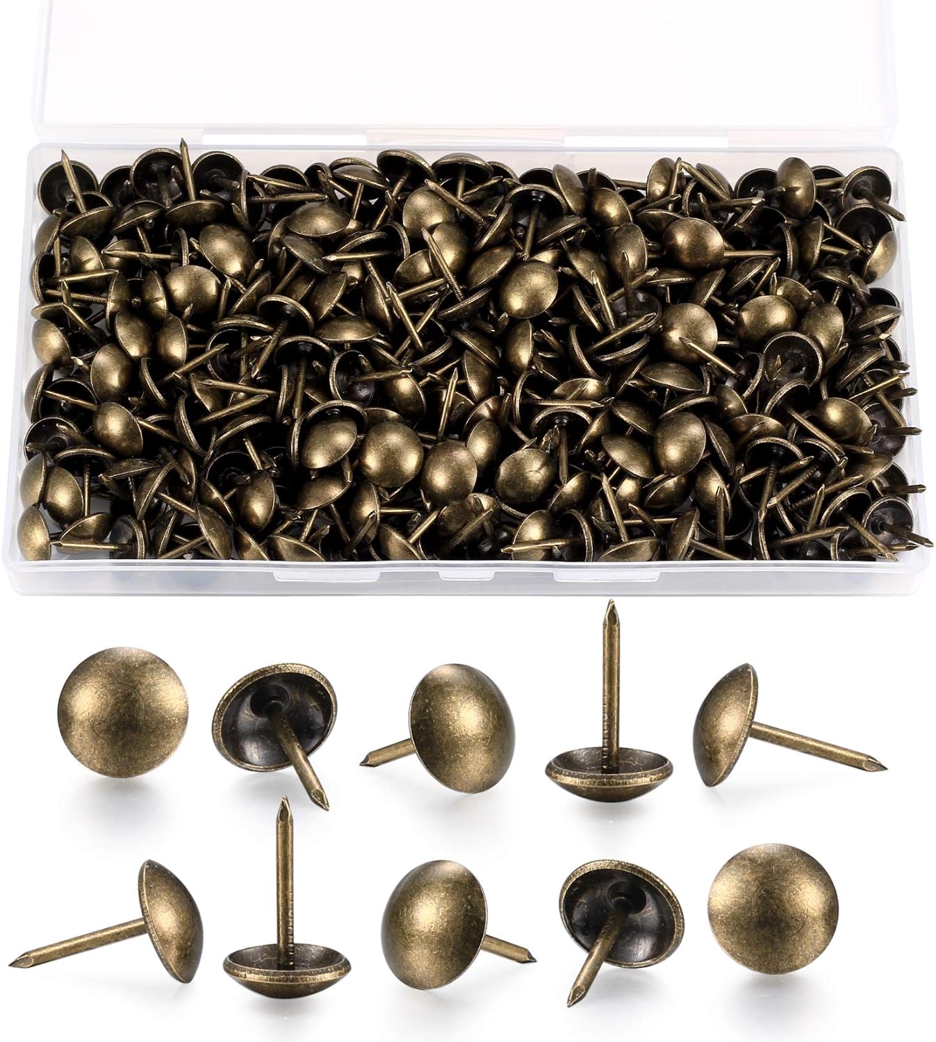 Paquete de 200 Tachuelas Decorativas para Tapicería, Clavos de Latón ...