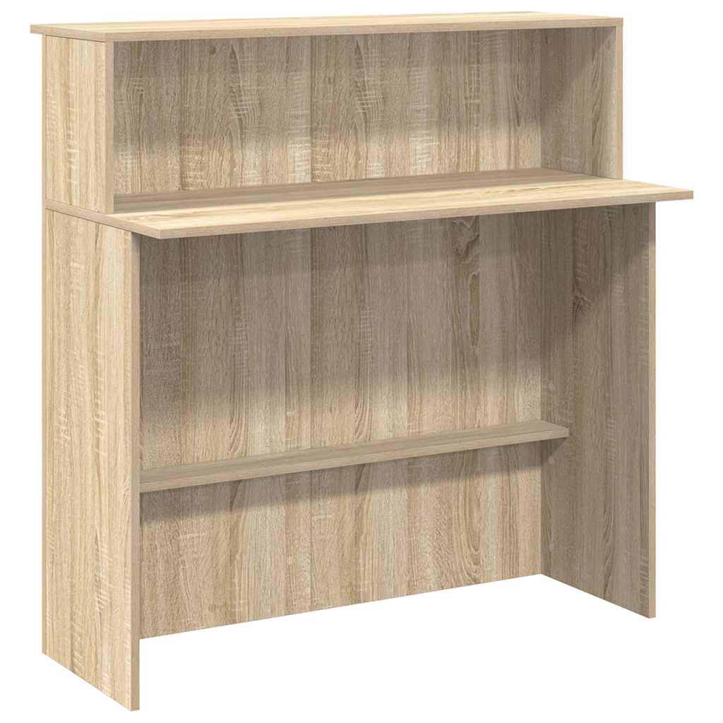 Mostrador de recepción roble sonoma 100x50x103,5 cm | Leroy Merlin