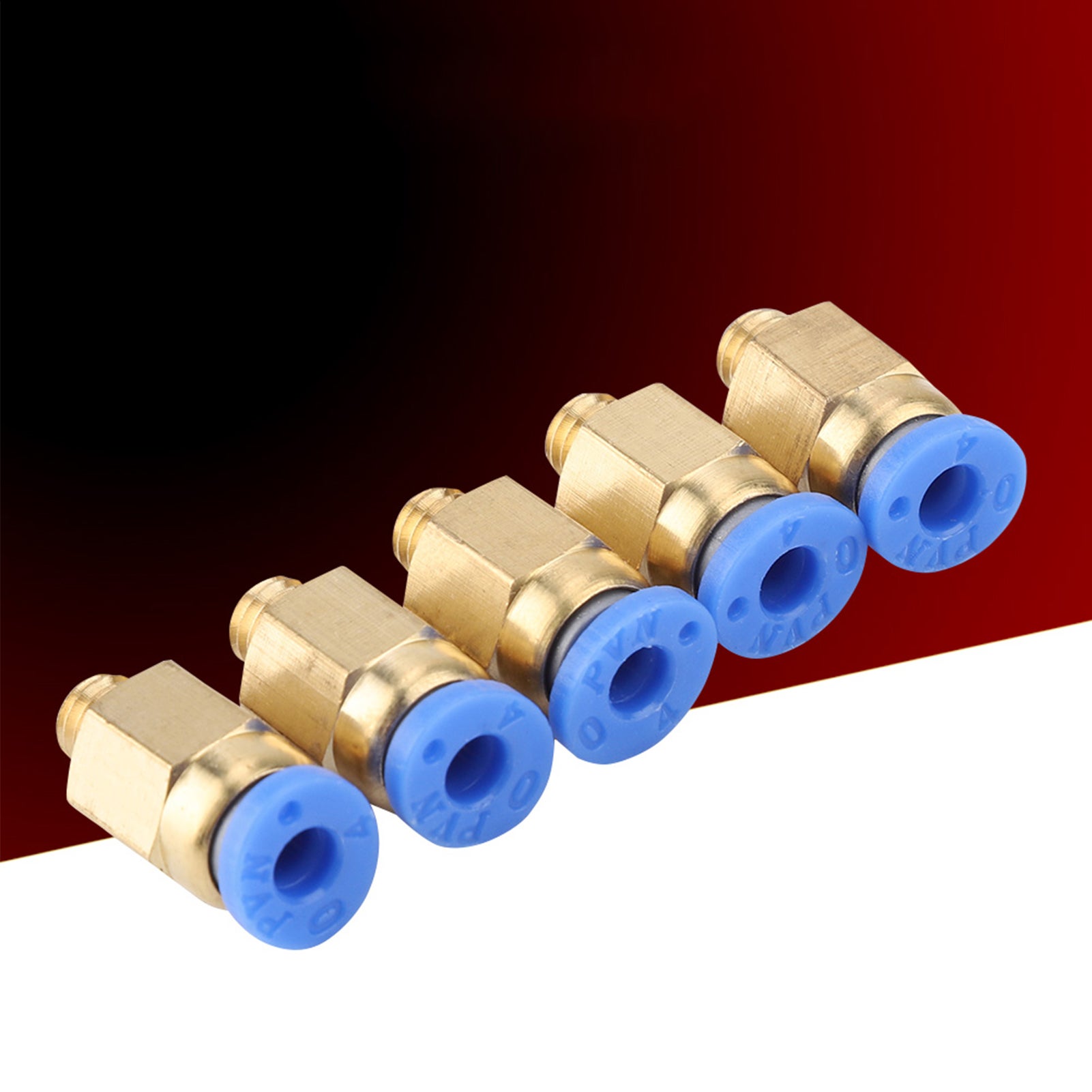 5 Conectores Neumáticos Rectos PC4-M6 Acero Inox 304 Ø4 mm para ...