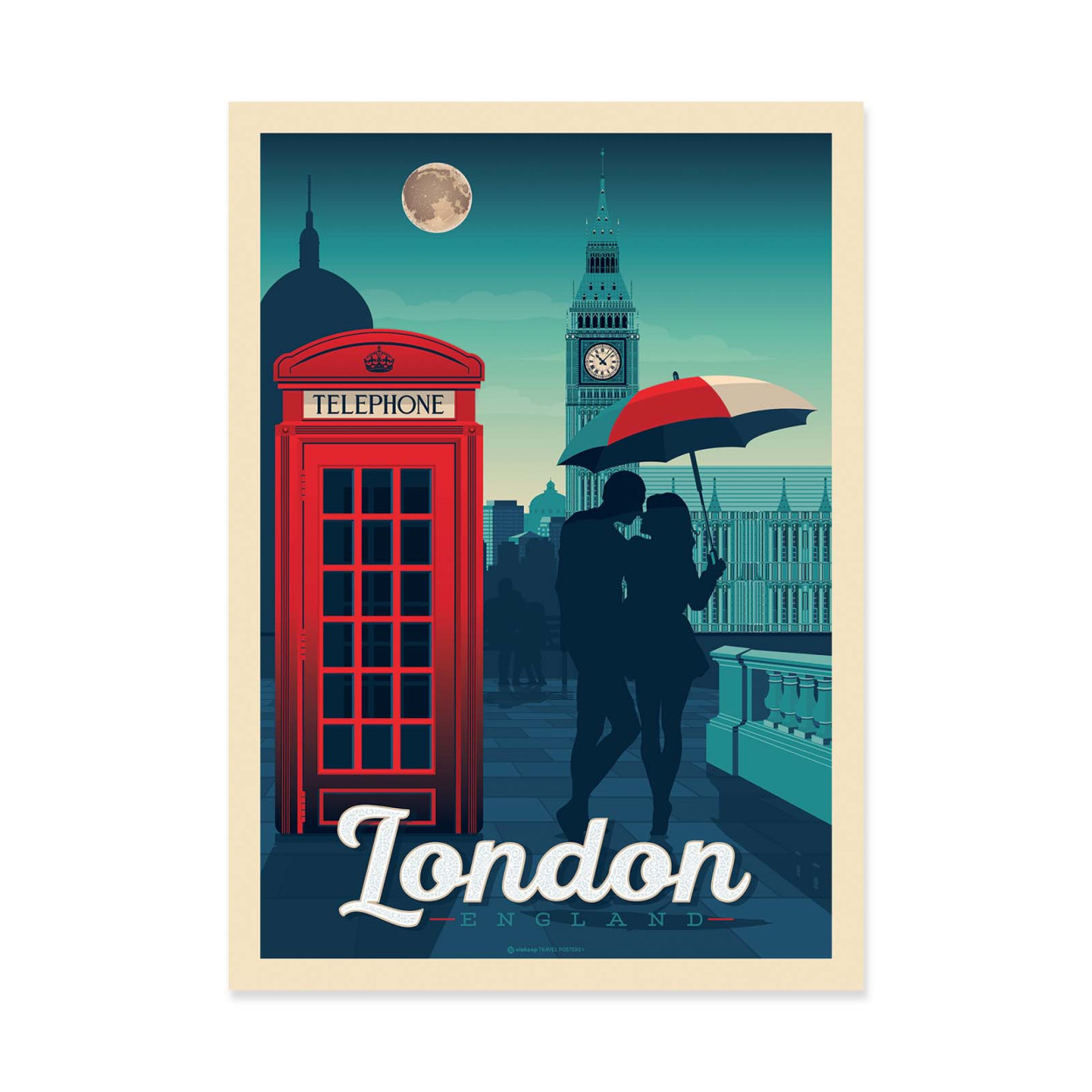 Cartel de arte 50x70 cm - London - Olahoop Travel Posters | Leroy Merlin