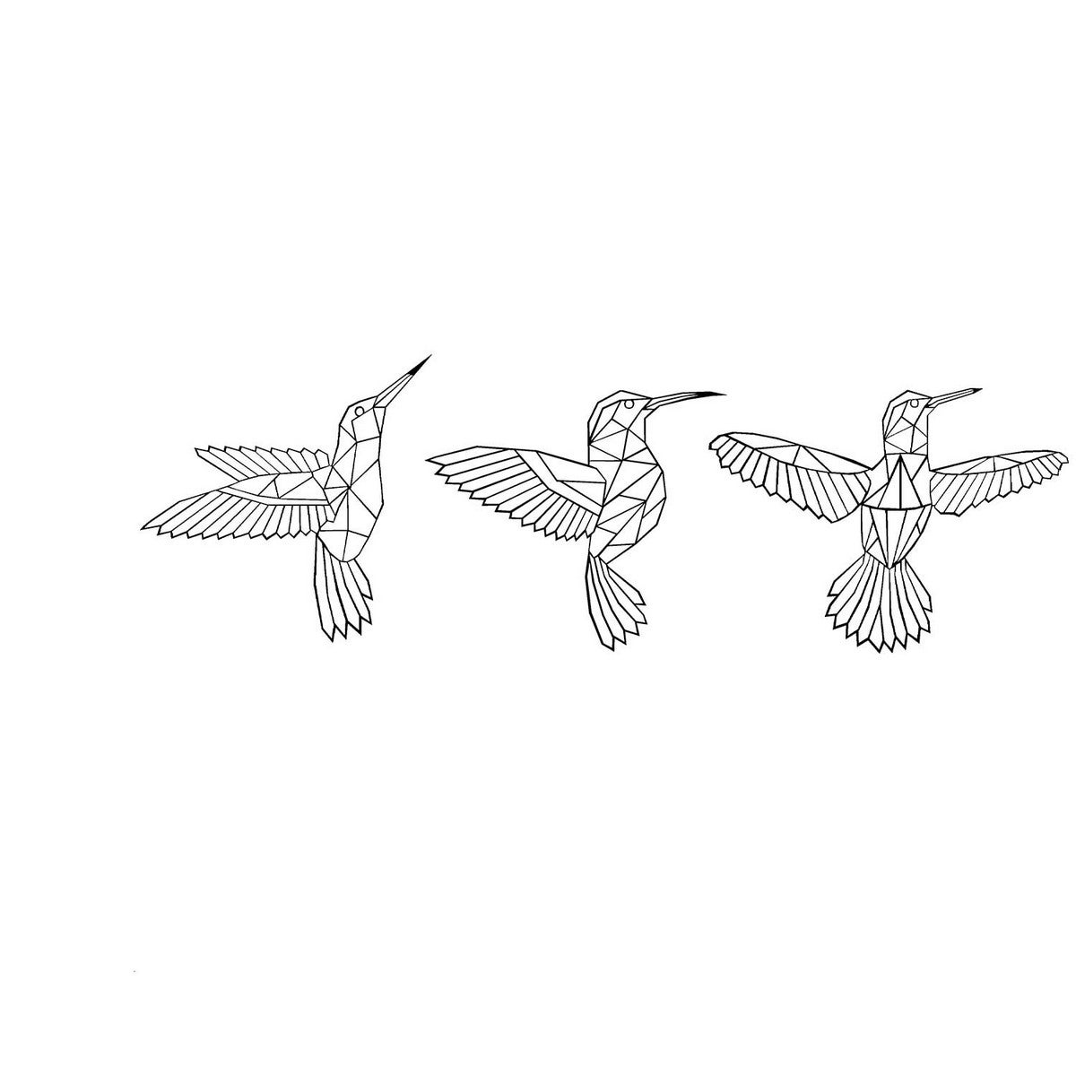 Decoración de Metal Colibrí 9, Metal, Negro, EPIKASA | Leroy Merlin