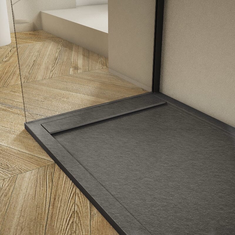 Receveur de douche 70x170cm extra plat RIBERA en résine surface ...