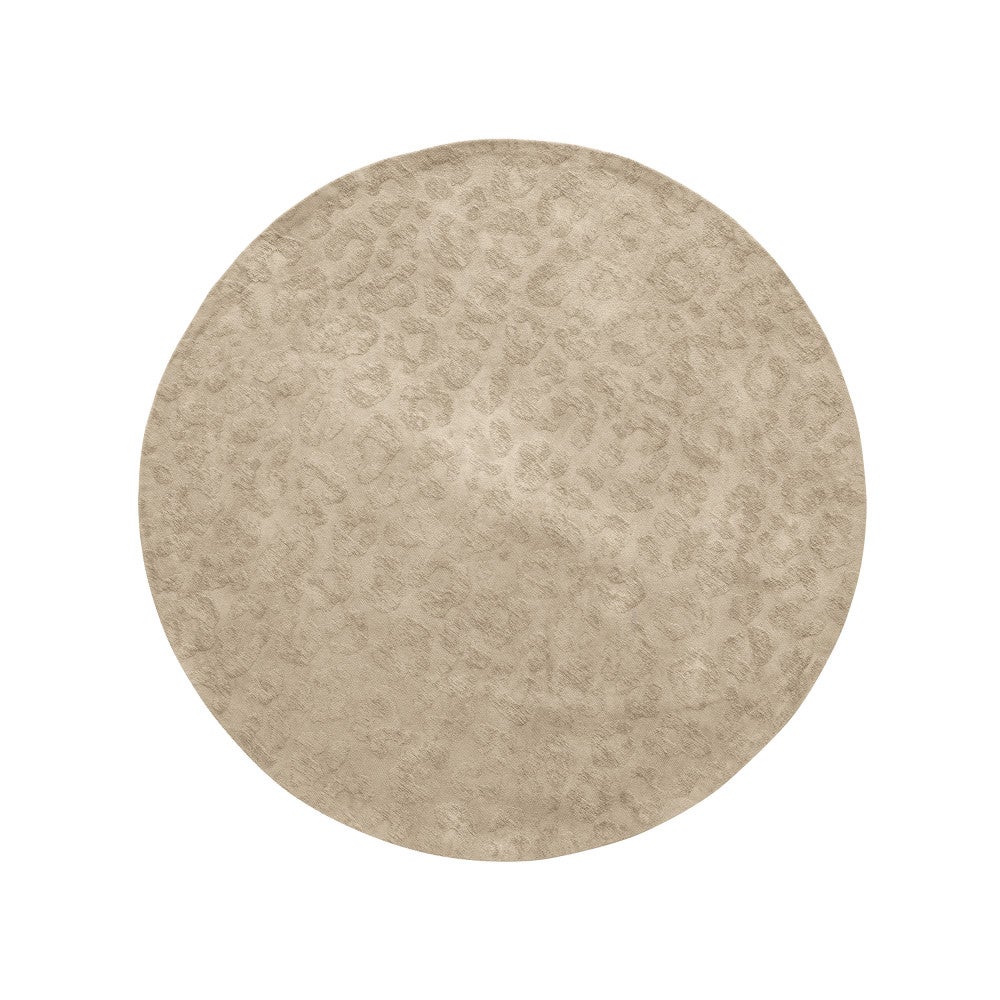 Tapis motifs panthère beige ø150 cm - CATO | Leroy Merlin