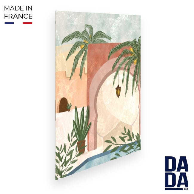 Affiche Oasis Exotique 50x70cm Fabriqué En France Dada Art