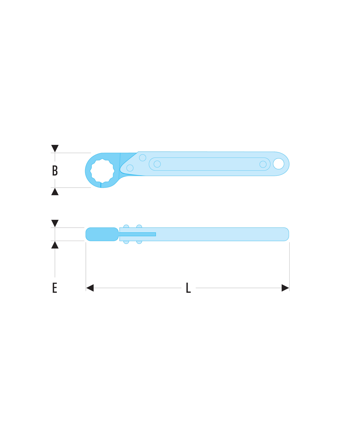 FACOM - 70A - Clés à tuyauter droites avec toile métriques - 70A.24 ...