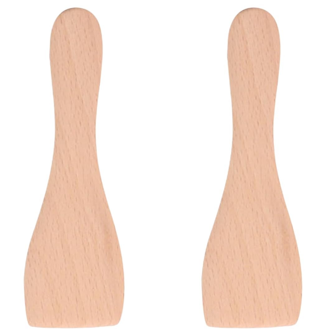 Lot de 2 pelles en bois pour Poêlon, spatules raclette AS306003 ...