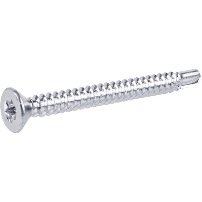 Vis tôle - Viswood - Autoperceuse - Tête fraisée - Acier zingué - 4,8 x ...