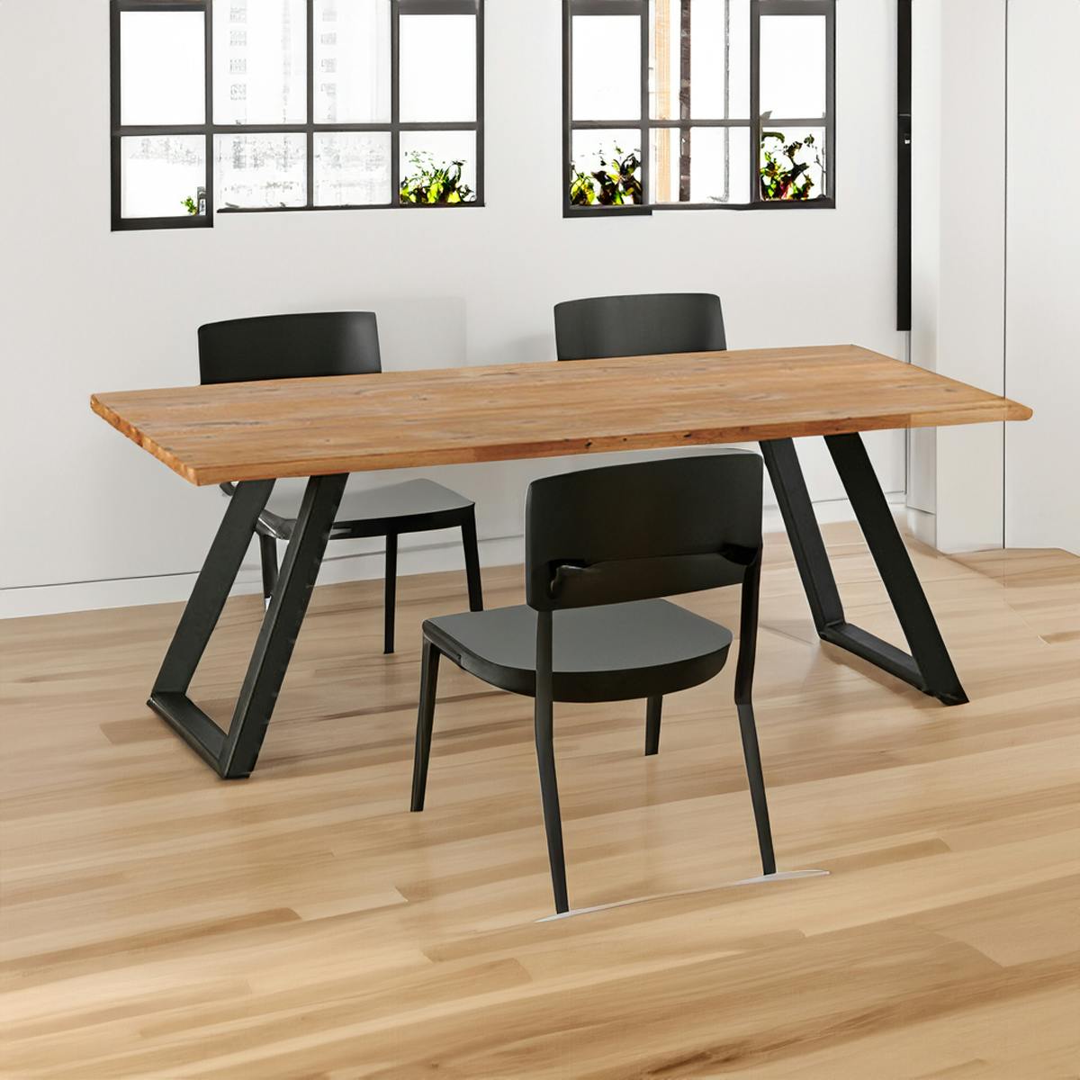 Table à manger extensible bois miel 200 cm COSTENTA | Leroy Merlin