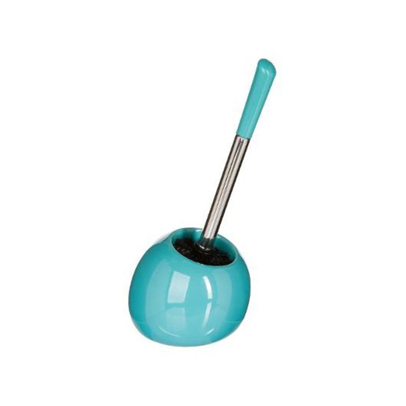 Brosse WC inox avec support en céramique - Turquoise - SILUMEN | Leroy ...
