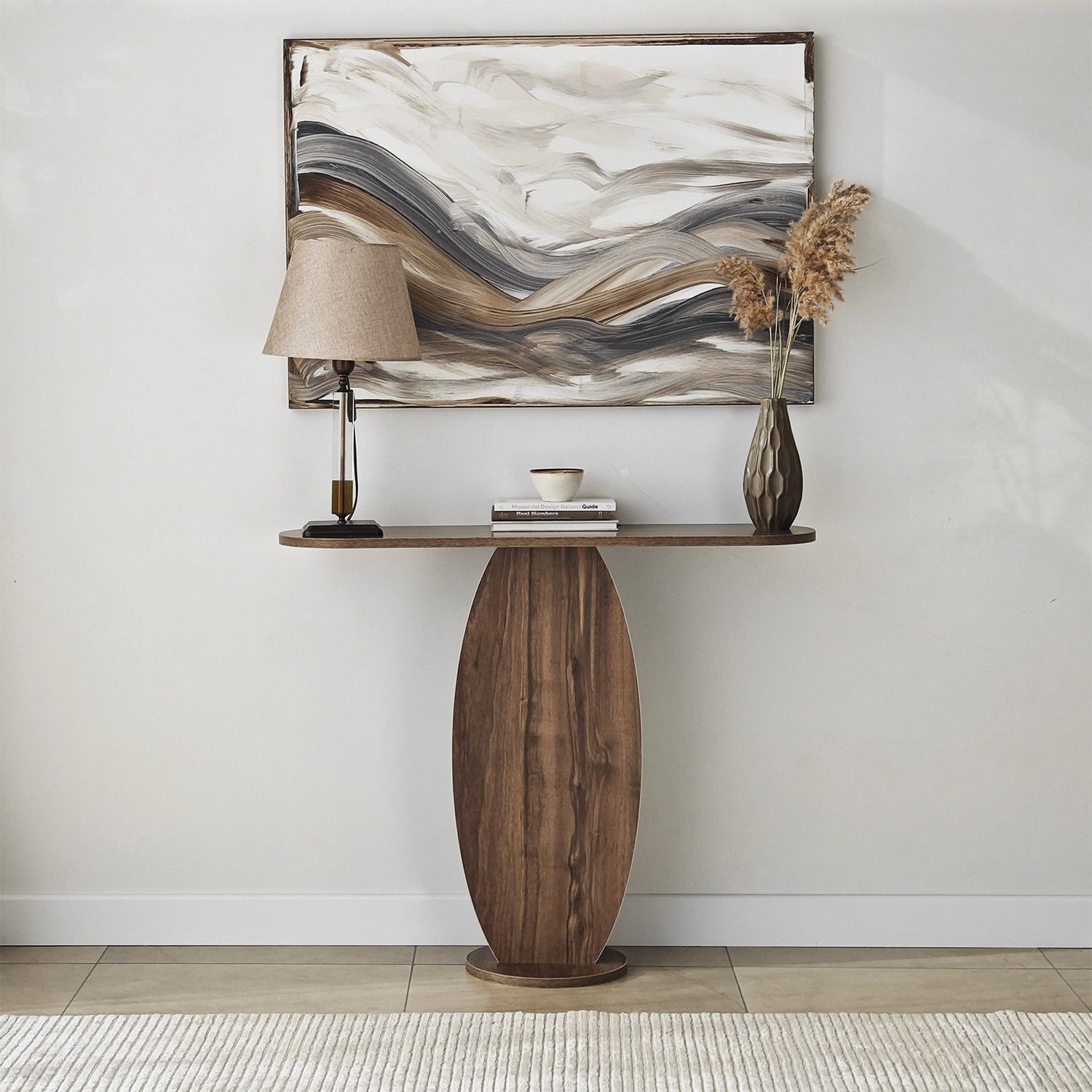 Console design Cynthia L100cm Bois foncé | Leroy Merlin