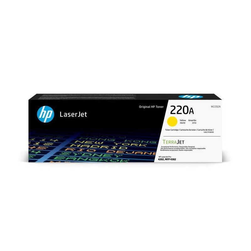 Cartouche de Toner HP 220A Jaune Authentique (W2202A) pour HP LaserJet ...