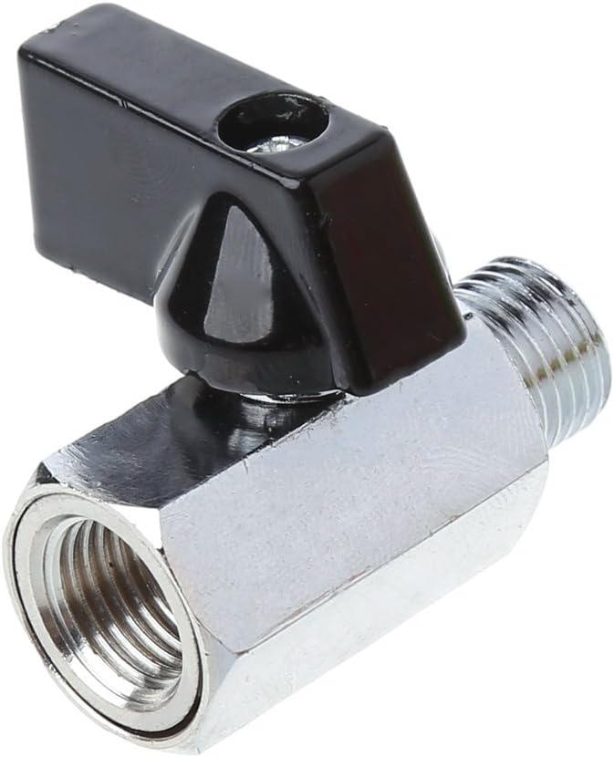 Mini válvula de bola de latón de 1/4" con rosca BSP macho a hembra para ...