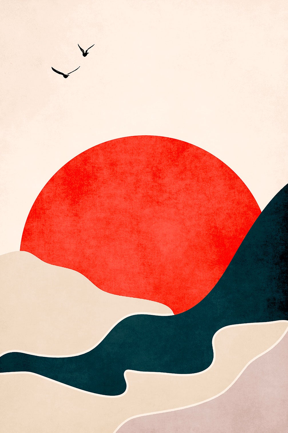 Tableau drowning sun - 40x60cm | Leroy Merlin