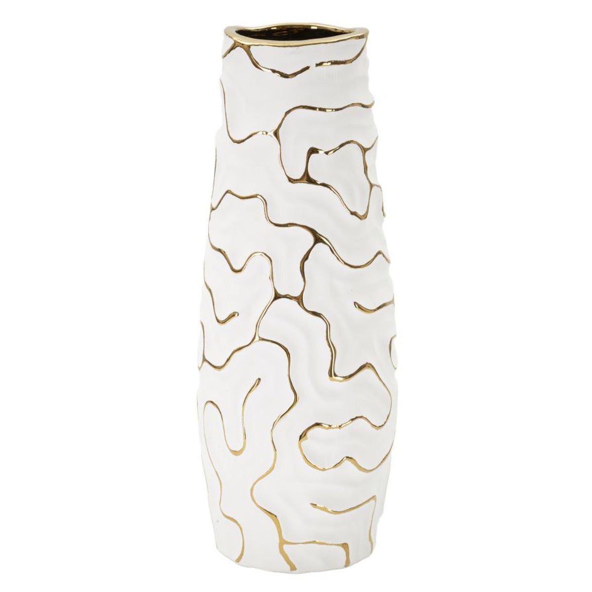 Vaso Decorativo VKH649,Ceramica,Bianco,Kendra Home | Leroy Merlin