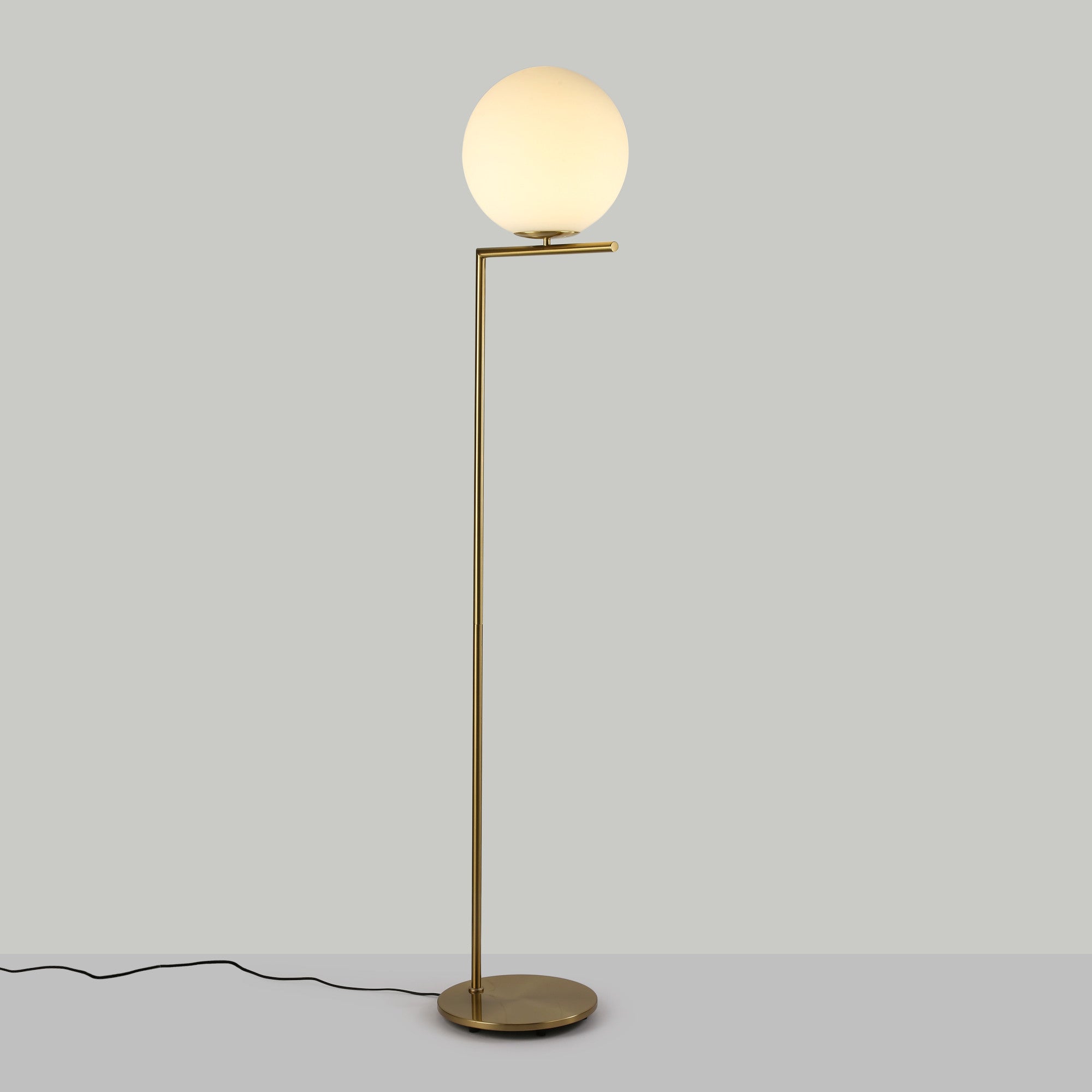 Lampadaire boule en verre "Anni 300" - E27 - Ø 30cm | Leroy Merlin