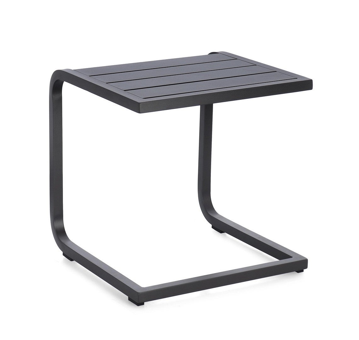 Table basse de jardin carré en Aluminium Gris | Leroy Merlin