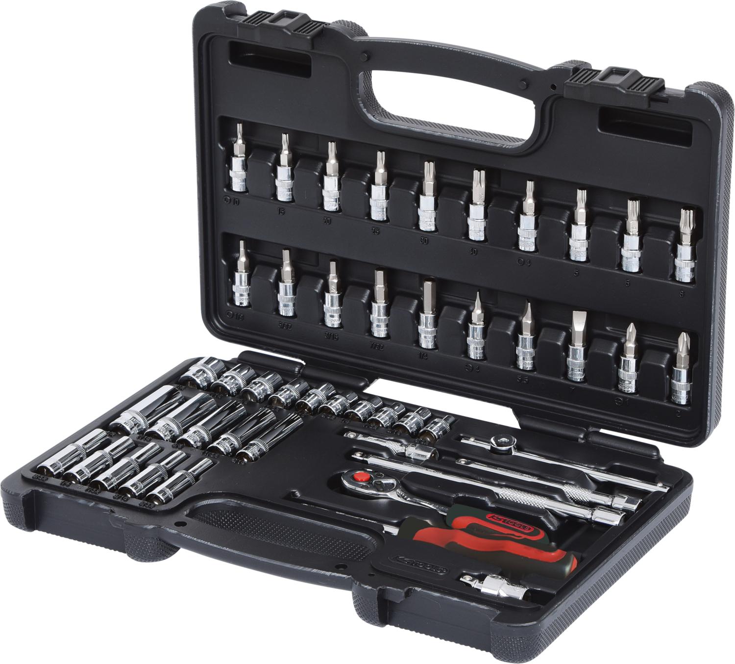 KS TOOLS 1/4" CHROMEplus Coffret de douilles, 47 pcs | Leroy Merlin